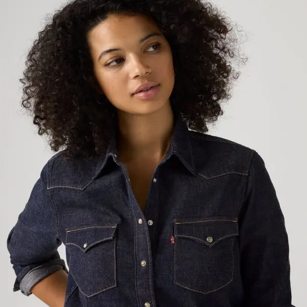 LEVI'S Heritage Western Denim Button Down Shirt