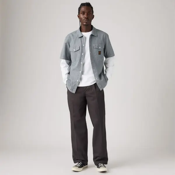 LEVI'S Loose Pleated Work Chino Pants