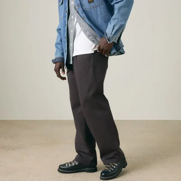 LEVI'S Loose Pleated Work Chino Pants - Pitbull Grey