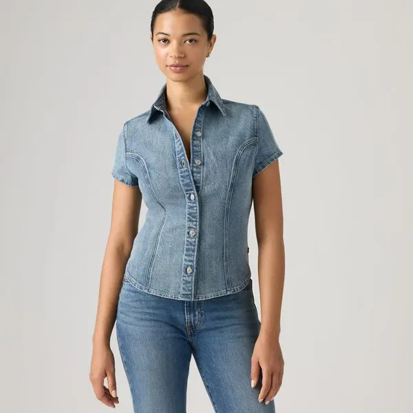 LEVI'S Short-sleeve Shaped Denim Shirt