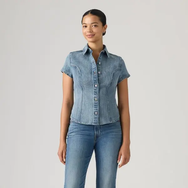 LEVI'S Short-sleeve Shaped Denim Shirt