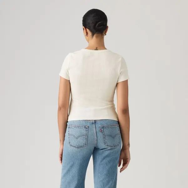LEVI'S Dry Goods Pointelle Short-sleeve Henley