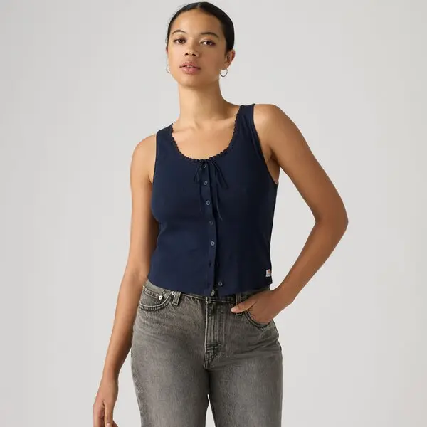 LEVI'S Dry Goods Pointelle Lace Tank