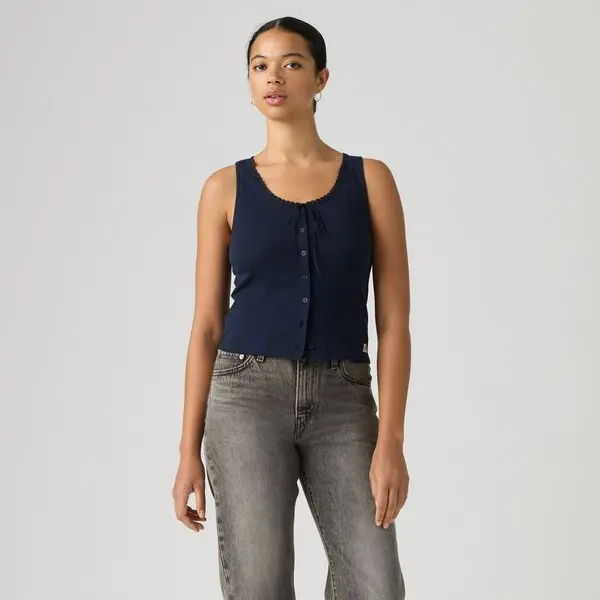 LEVI'S Dry Goods Pointelle Lace Tank