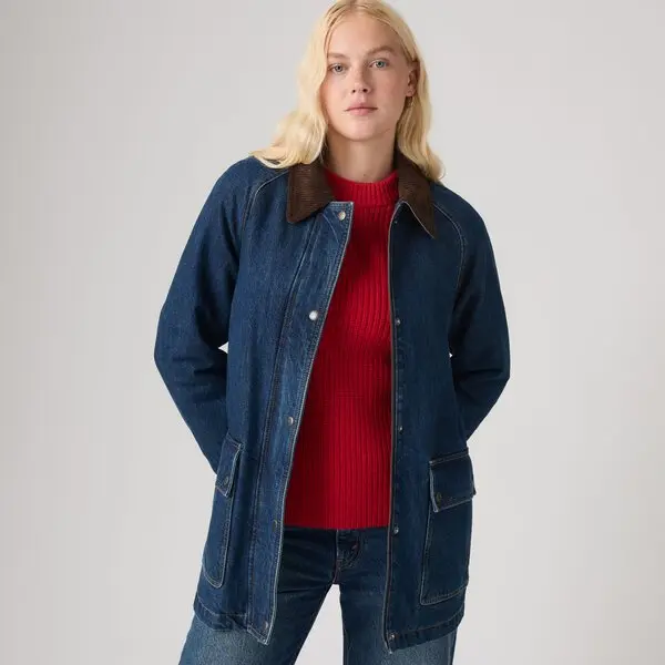 LEVI'S Midweight Barn Jacket With Snap Closure