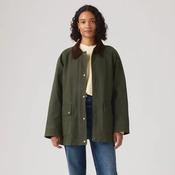 LEVI'S Midweight Barn Jacket With Snap Closure