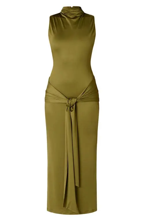 NIA Victoria Tie Front Maxi Dress