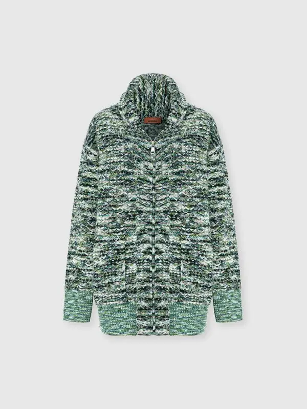 Missoni Oversized Full-zip Cardigan With 3d Construction