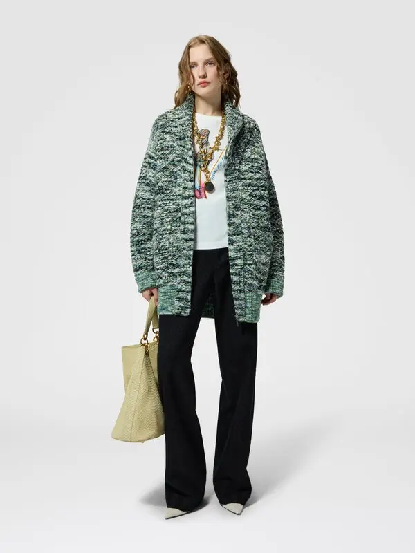 Missoni Oversized Full-zip Cardigan With 3d Construction