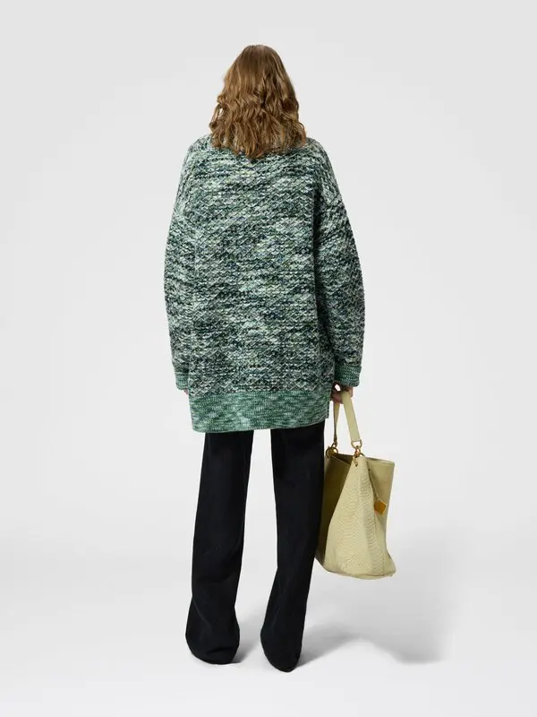 Missoni Oversized Full-zip Cardigan With 3d Construction
