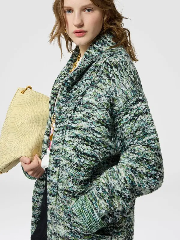 Missoni Oversized Full-zip Cardigan With 3d Construction