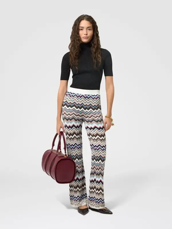 Missoni Chevron Zigzag Pattern Trousers