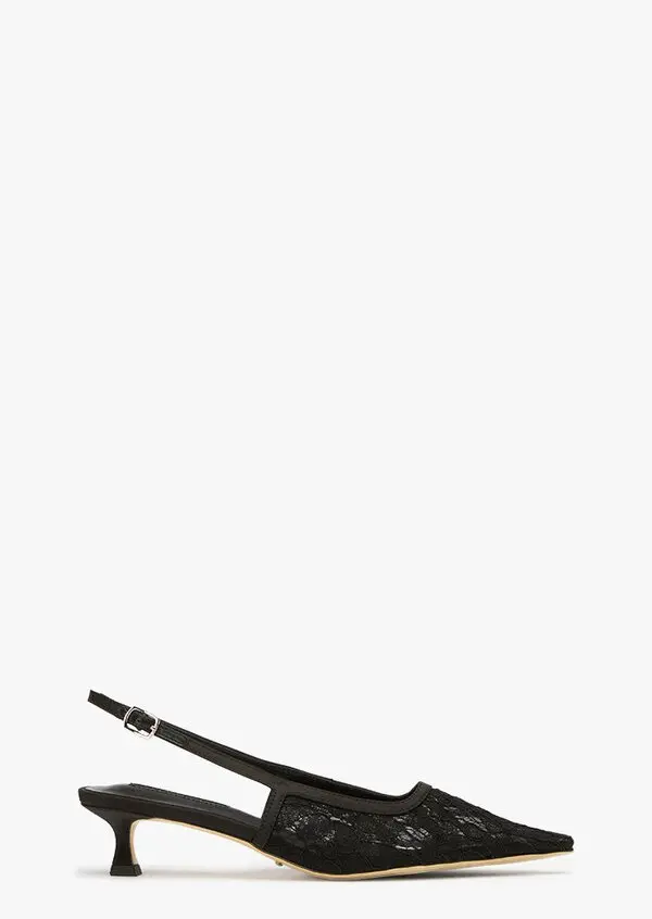 TONY BIANCO Crush Slingback Pointed Toe Kitten Heel