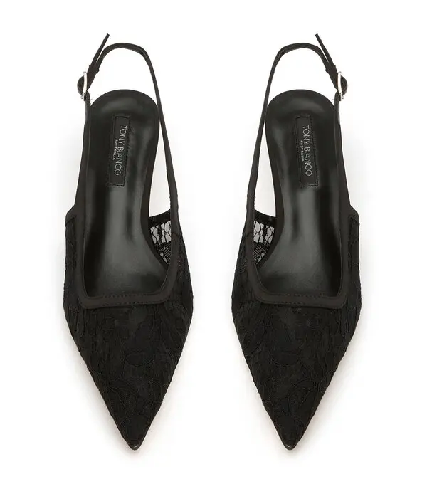 TONY BIANCO Crush Slingback Pointed Toe Kitten Heel