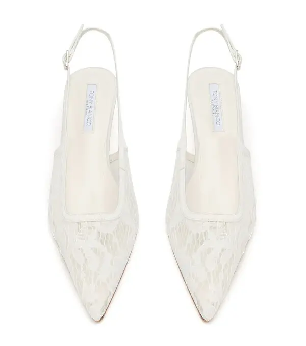 TONY BIANCO Crush Slingback Pointed Toe Kitten Heel