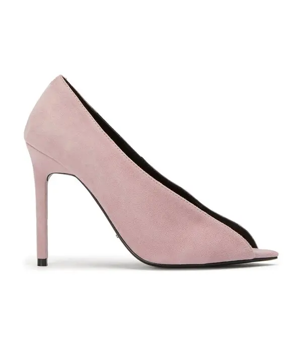 TONY BIANCO Suede Pointed Toe Stiletto Pumps - Petal Suede