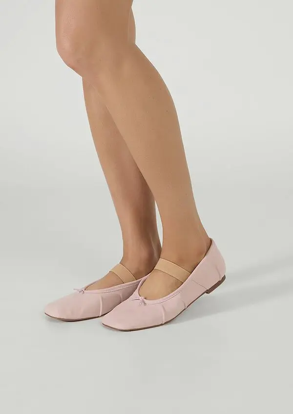 TONY BIANCO Ballet Flats - Blush Nubuck