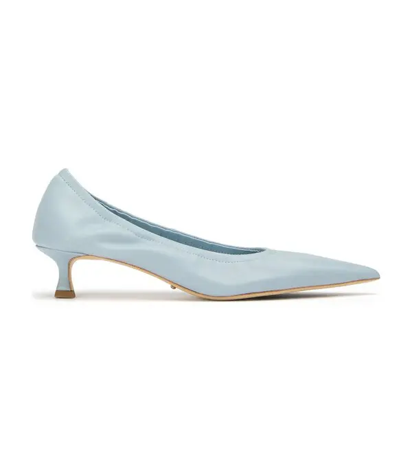TONY BIANCO Costa Kitten Heel Pumps - Sky Nappa
