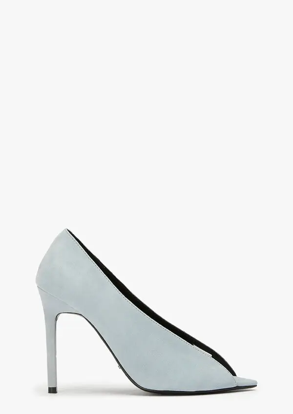 TONY BIANCO Matrix Suede Stiletto Heels - Sky Suede