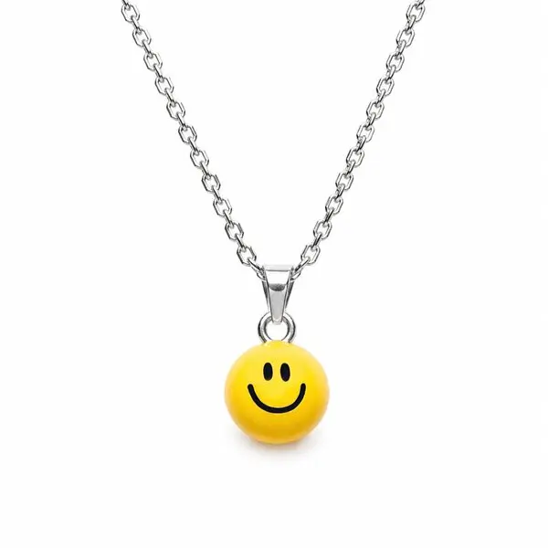WHYAT Silver / Yellow Moody Hand-painted Necklace – Sterling Silver