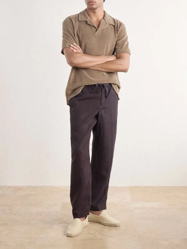 Orlebar Brown Alex Straight-leg Linen Trousers