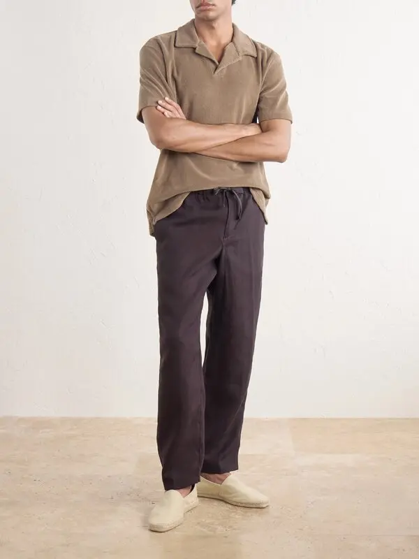 Orlebar Brown Alex Straight-leg Linen Trousers