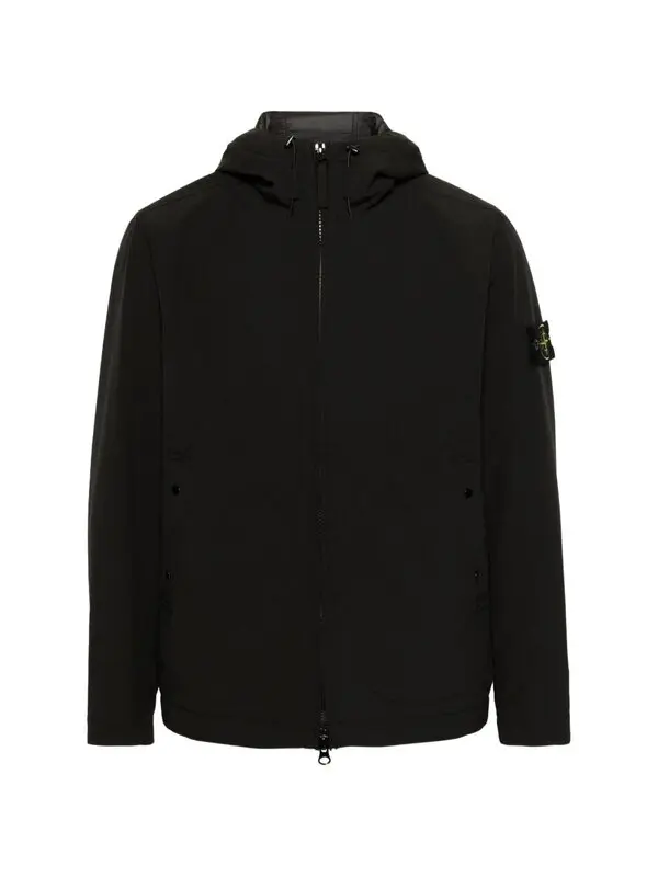 Stone Island Hooded Blouson Jacket - Black