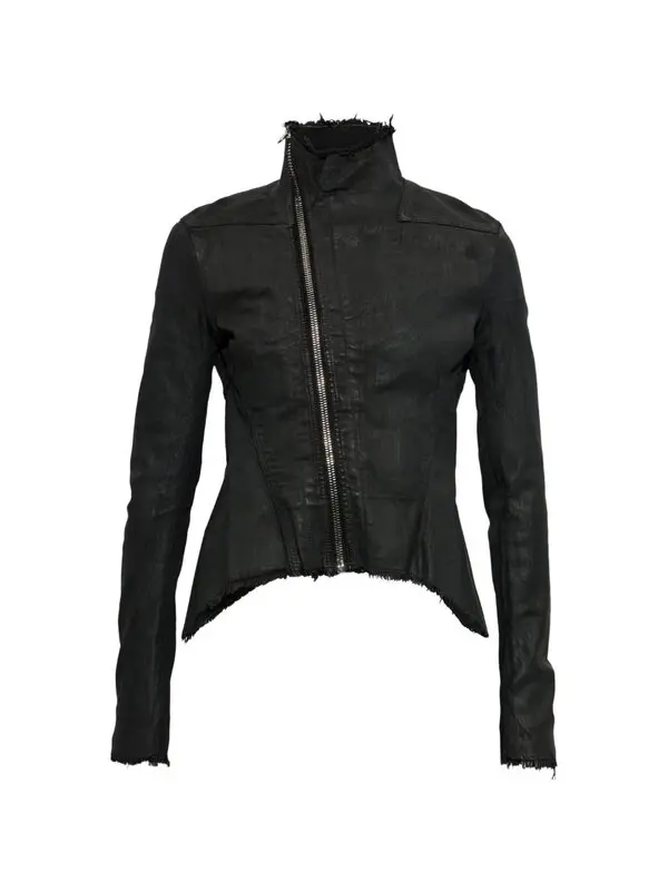 Rick Owens Asymmetrical Zip-up Denim Jacket