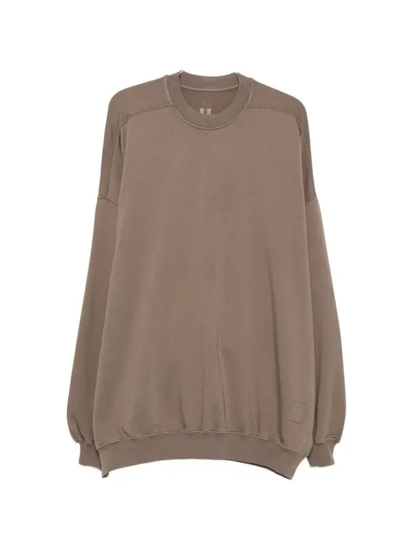 Rick Owens Cotton Crewneck Sweatshirt - Grey