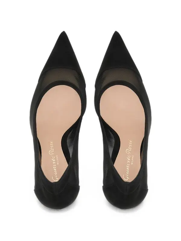 GIANVITO ROSSI Suede And Mesh Pumps