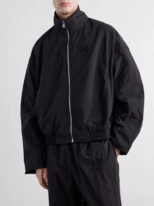 NAHMIAS Logo-embroidered Shell Jacket