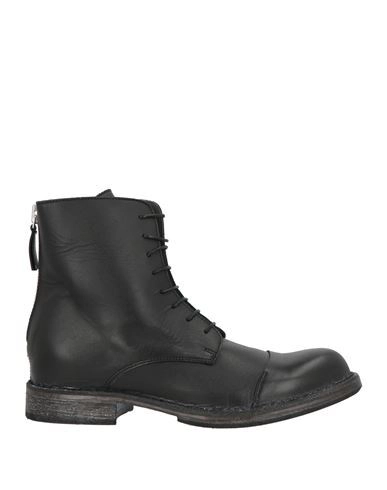 Moma Lace-up Ankle Boots In Calfskin - Black