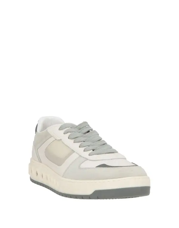 BORN OUTSIDE Sneakers Size Leather, Textile Fibers