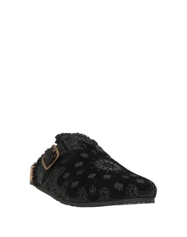 ARIZONA LOVE Suede Mules With Print And Buckle Fastening - Black