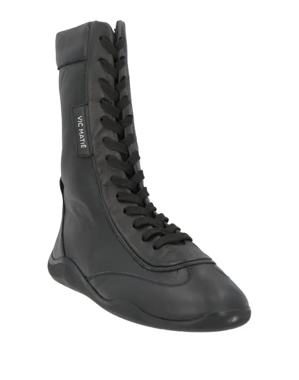 VIC MATIE Leather Lace-up Ankle Boots