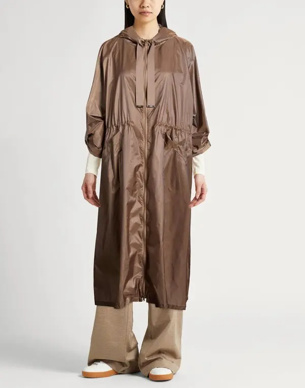 Herno Overcoat & Trench Coat Taupe Size Polyamide, Polyester