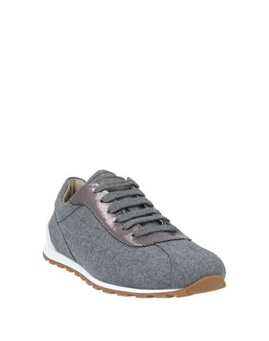 Brunello Cucinelli Textile Fibers And Leather Low-top Sneakers