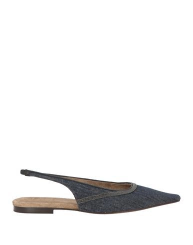 Brunello Cucinelli Textile Fibers Ballet Flats - Blue
