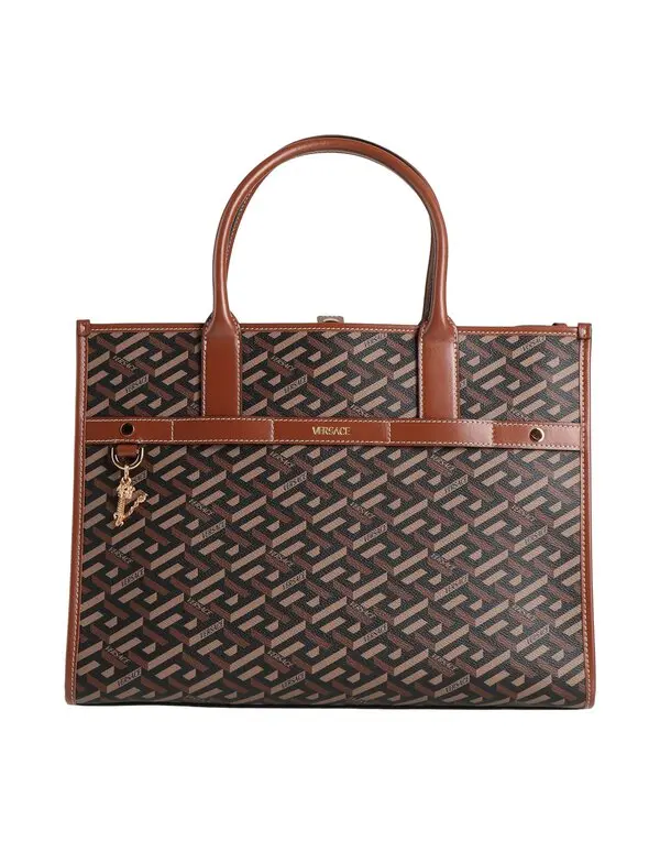Versace Handbag Polyurethane, Calfskin