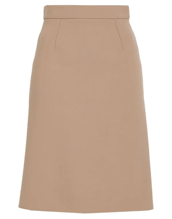 Dolce & Gabbana Midi Skirt Sand Size Virgin Wool