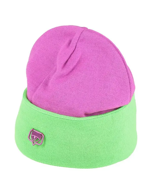 CHIARA FERRAGNI Hat Size Acrylic, Wool - Purple