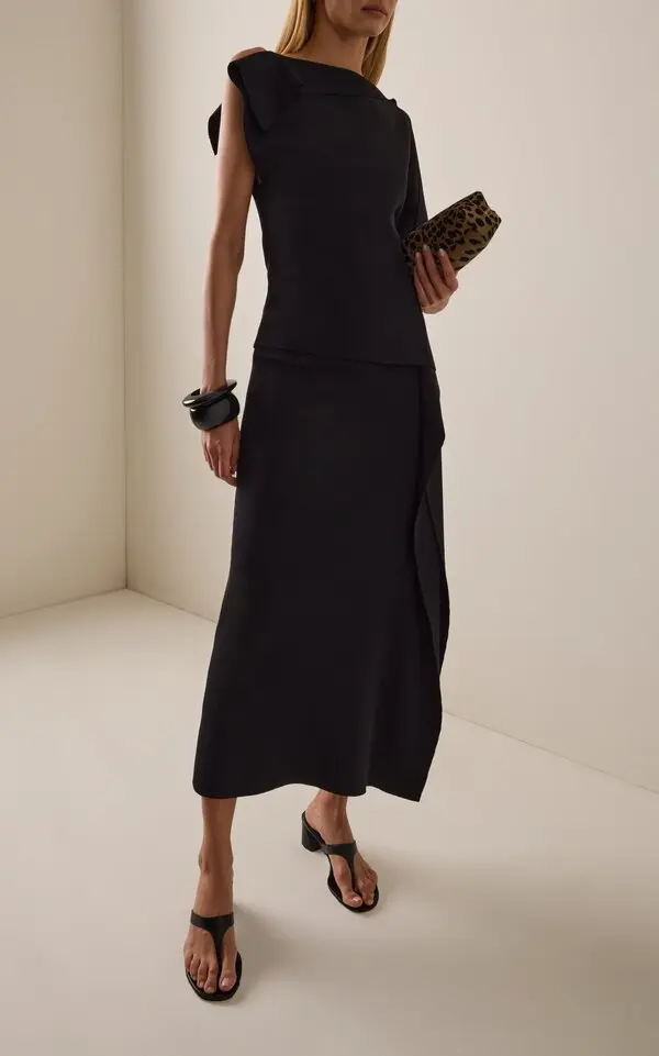 HOUSE OF DAGMAR Draped Knit Top