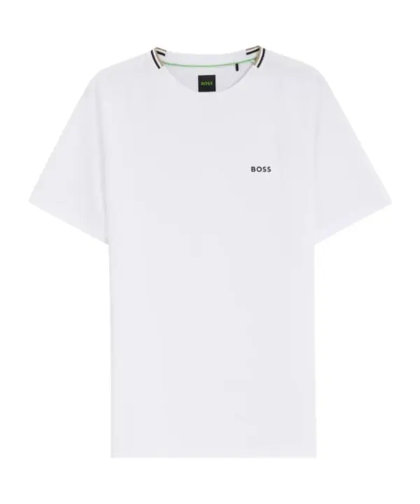 Hugo Boss Logo-print Raglan-sleeve T-shirt - White