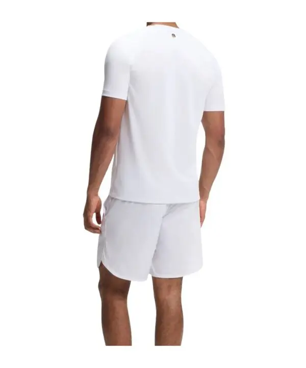Hugo Boss Logo-print Raglan-sleeve T-shirt - White