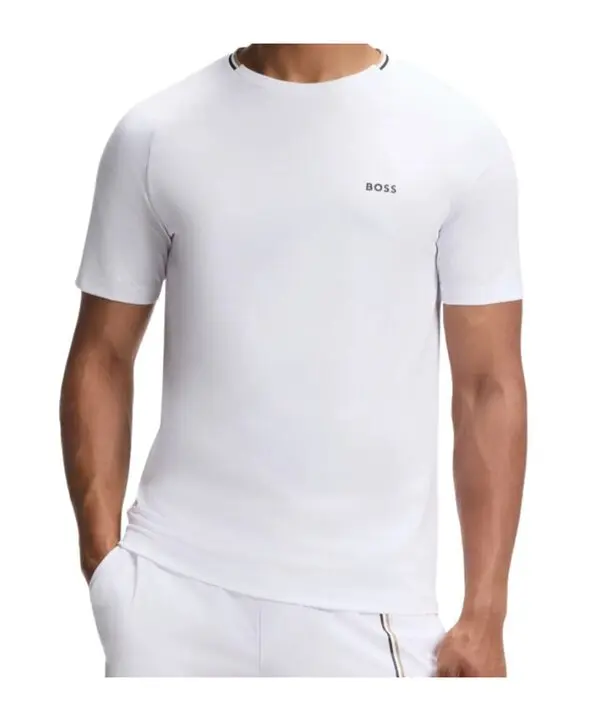 Hugo Boss Logo-print Raglan-sleeve T-shirt - White