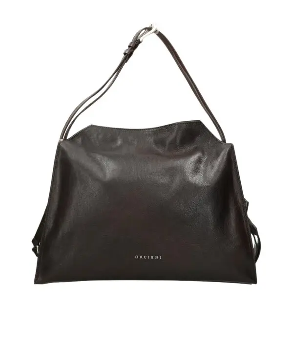 Orciani Logo-embellished Shoulder Bag - Brown