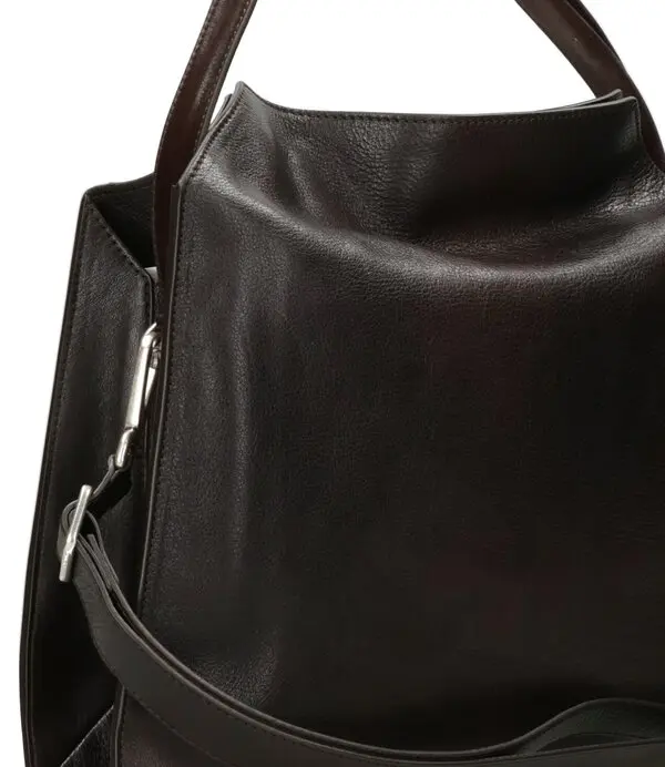 Orciani Logo-embellished Shoulder Bag - Brown