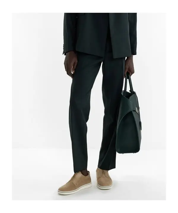 FERRAGAMO Suede Slip-on Sneakers