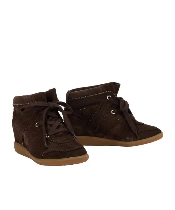 Isabel Marant Étoile Bobby Lace-up Wedge Sneakers