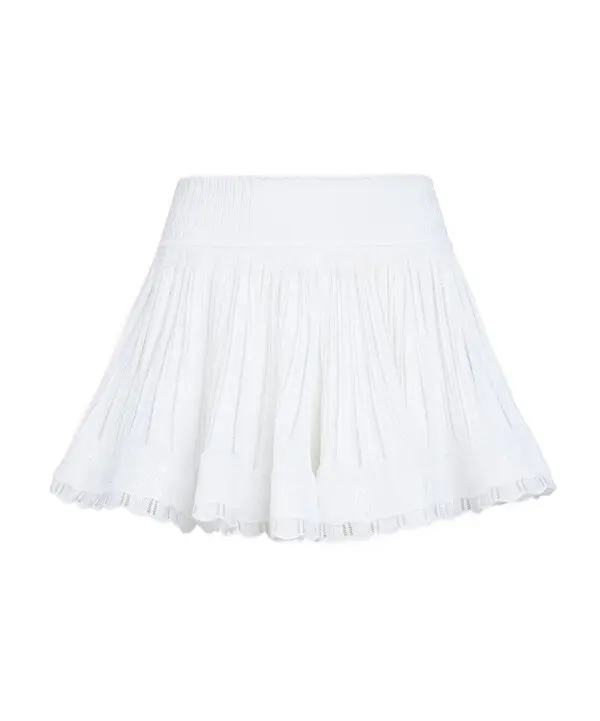 Alaïa Shiny Crinoline Shorts